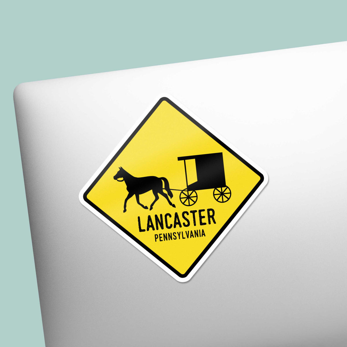 Amish Horse and Buggy Lancaster PA Sticker, Cute Pennsylvania Decal for ...