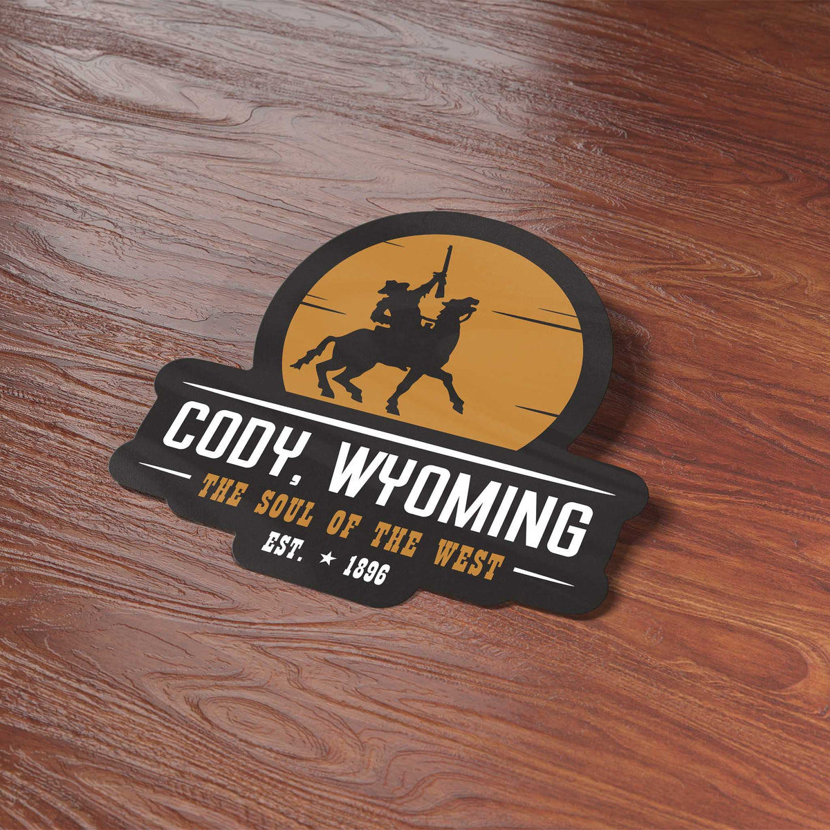 Cody Wyoming Soul of the West Sticker for Water Bottle & Laptop ...