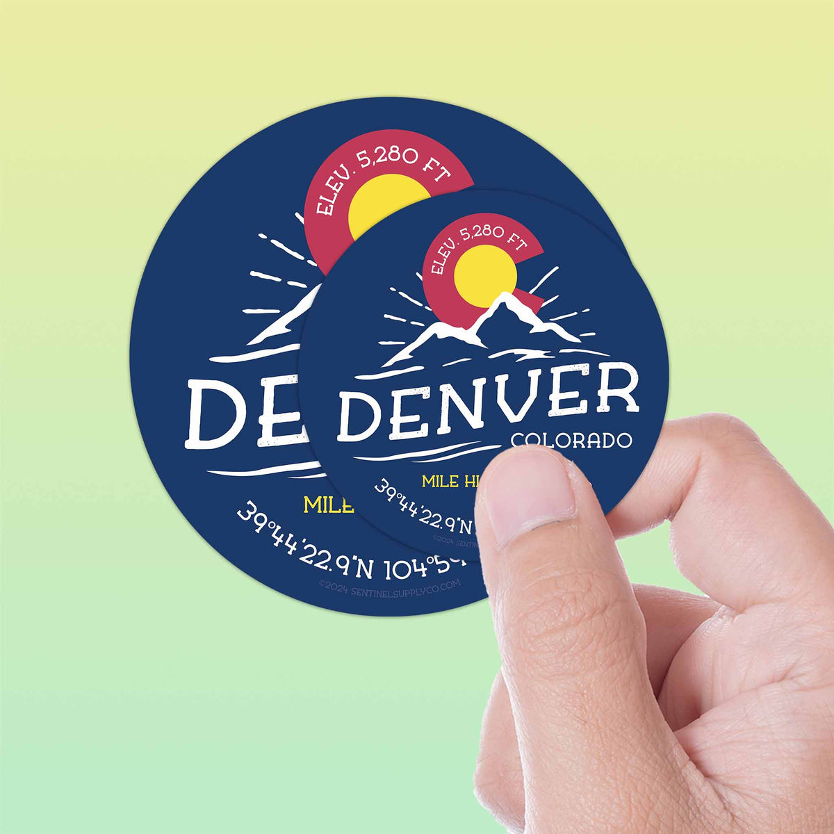 Denver Colorado Stickers - CO State Flag Rocky Mountain Decals ...
