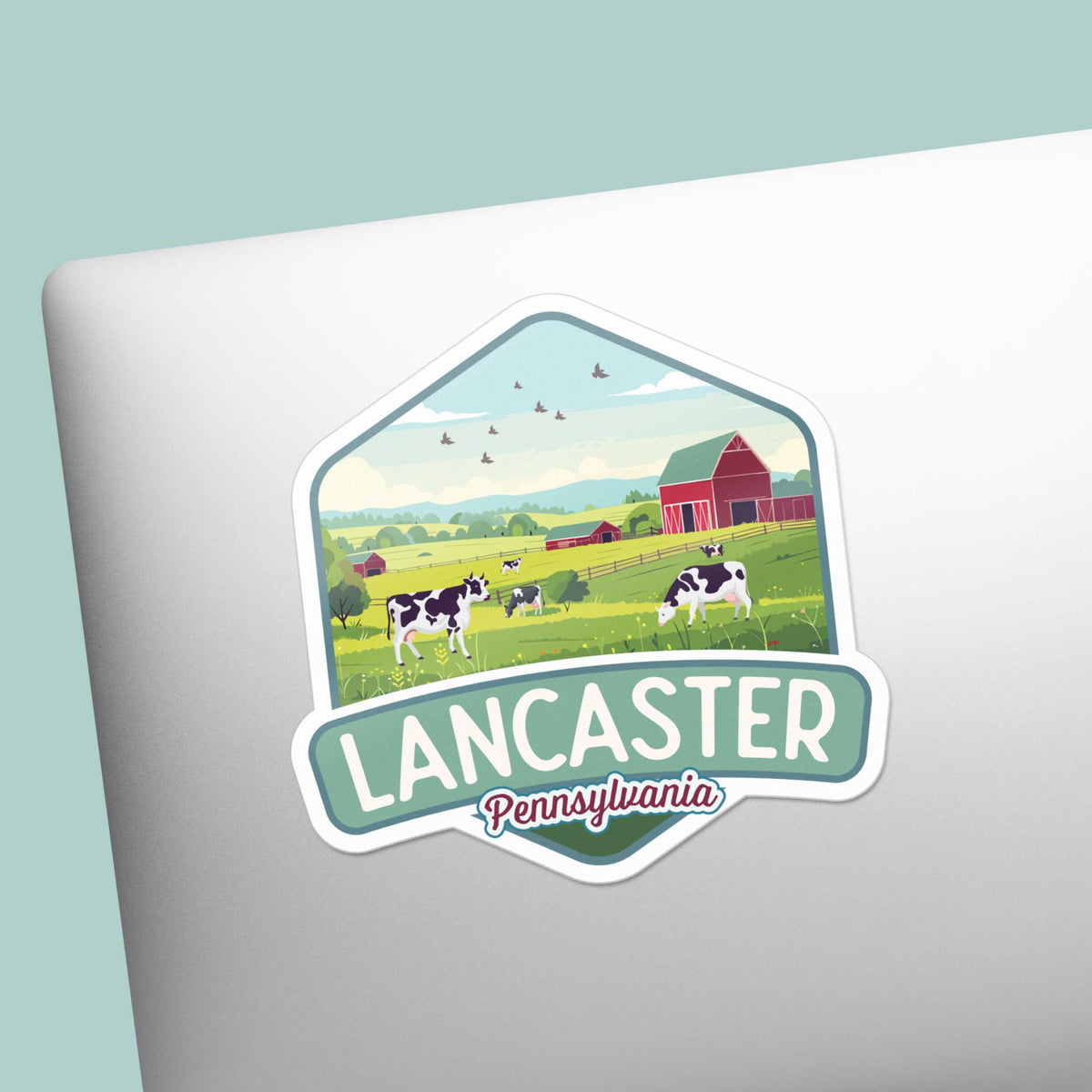 Amish Barn Lancaster PA Sticker, Cute Pennsylvania Decal for Hydroflask ...