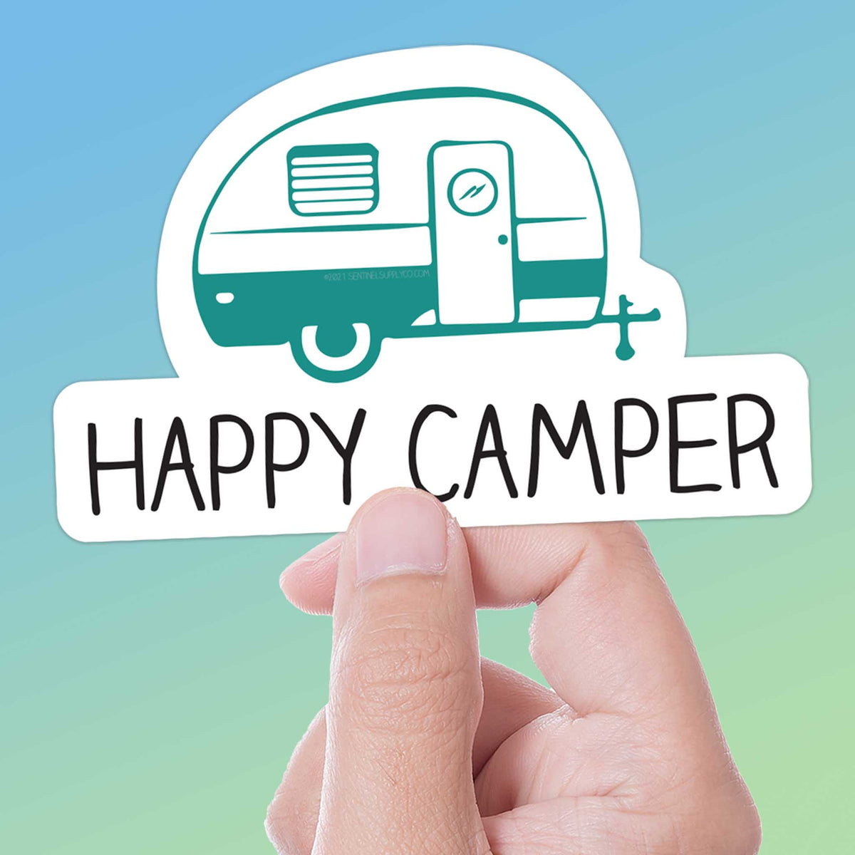 Happy Camper RV Bumper Sticker – Sentinel Supply