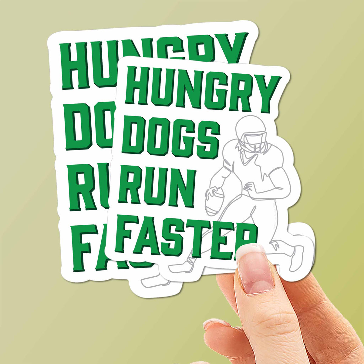 Hungry Dogs Run Faster Philadelphia Sticker – Sentinel Supply