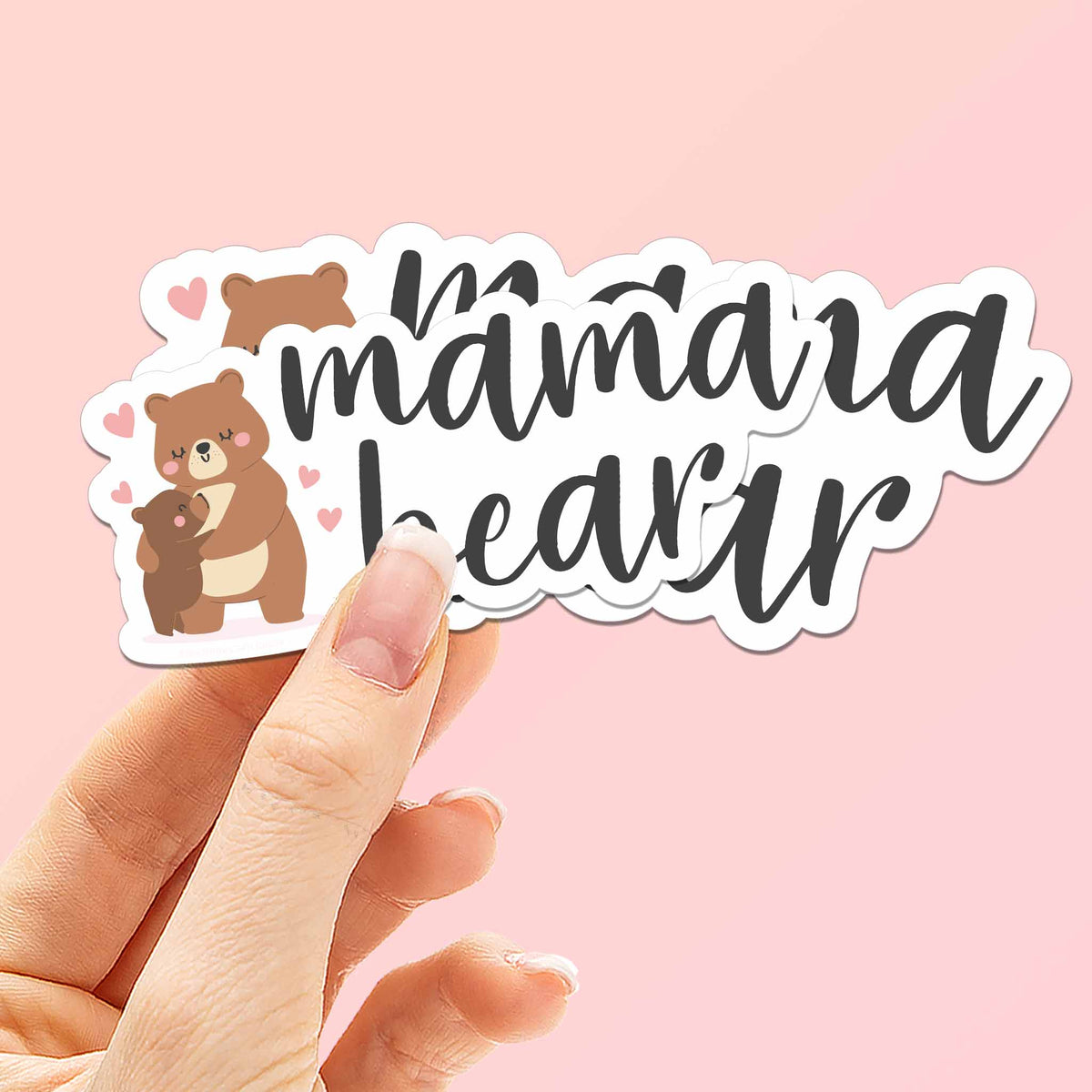 Mama Bear Sticker - Cute Waterproof Decal for Moms, Family Gifts for ...
