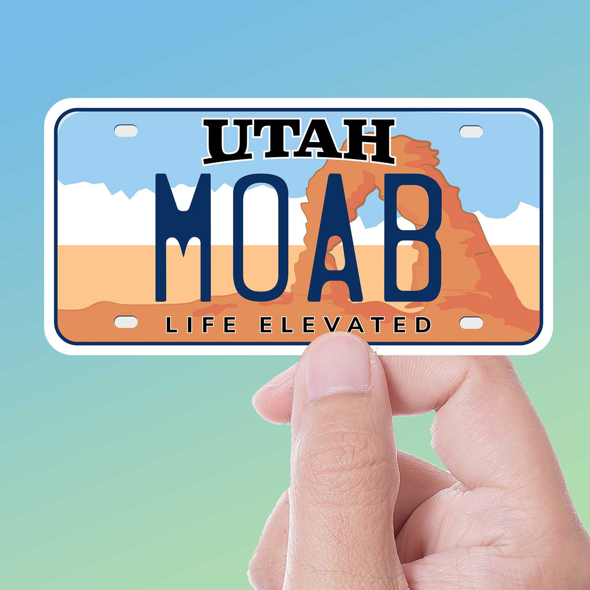 Moab Utah License Plate Sticker – Sentinel Supply