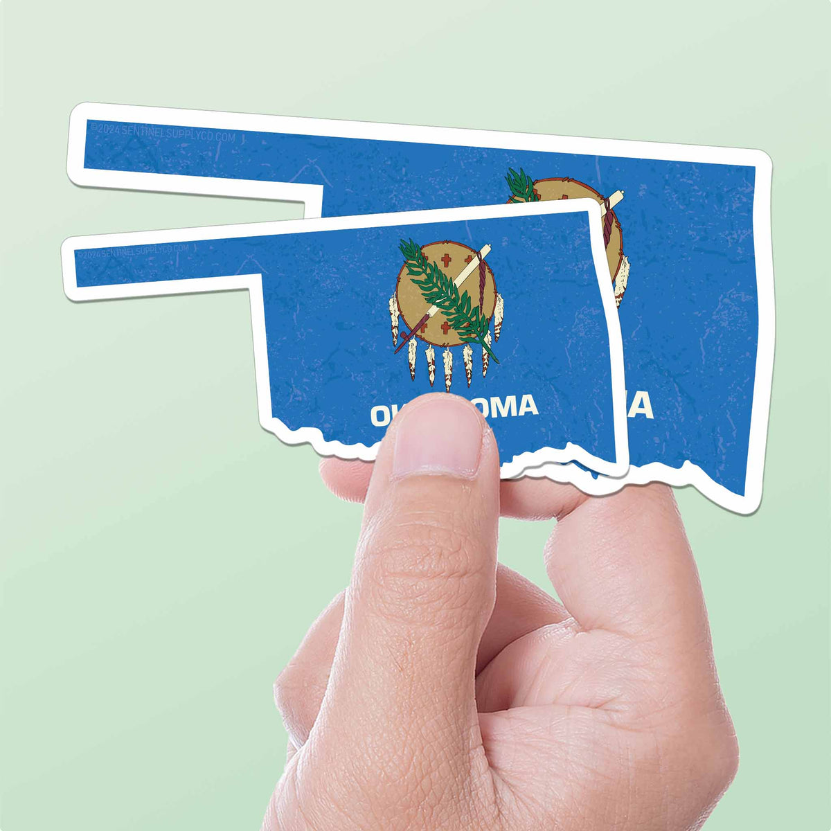 Oklahoma State Flag Sticker - Explore The Sooner State Decal, Cool OK ...