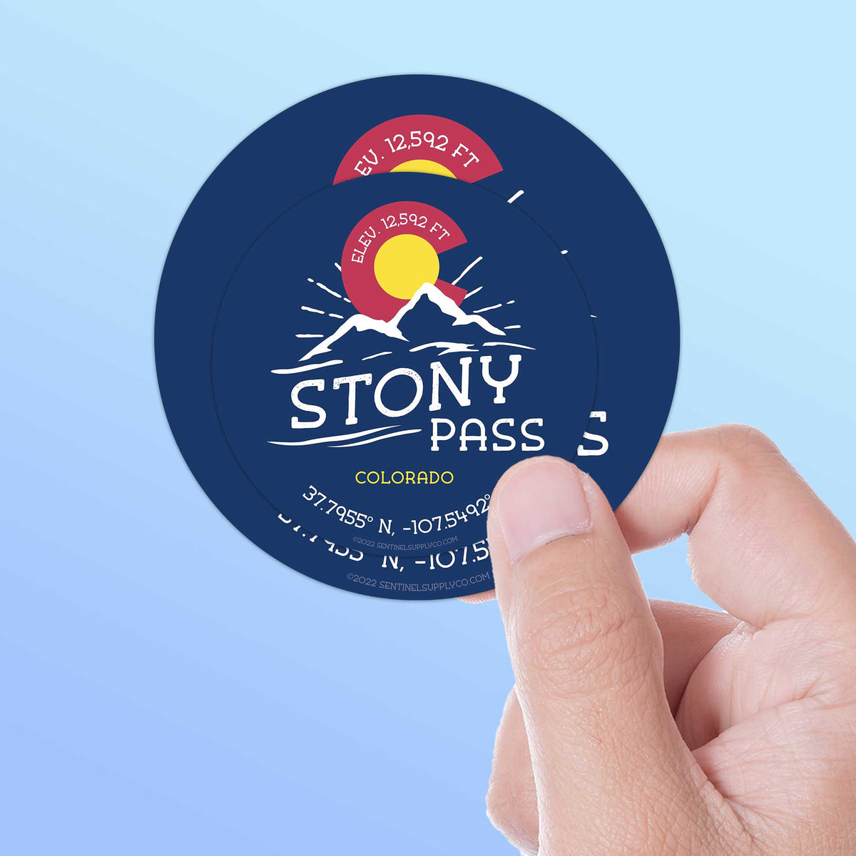 Stony Pass CO Stickers - Colorado Mountain Pass Decals – Sentinel Supply