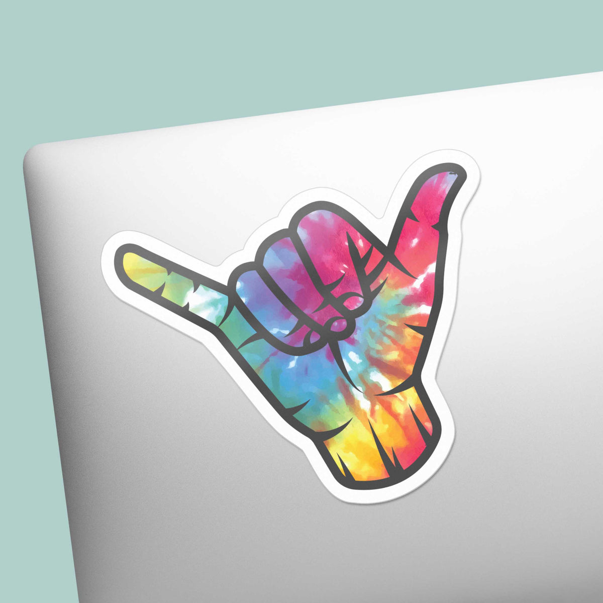 Tie Dye Shaka Sign Sticker - Hang Loose Decal – Sentinel Supply