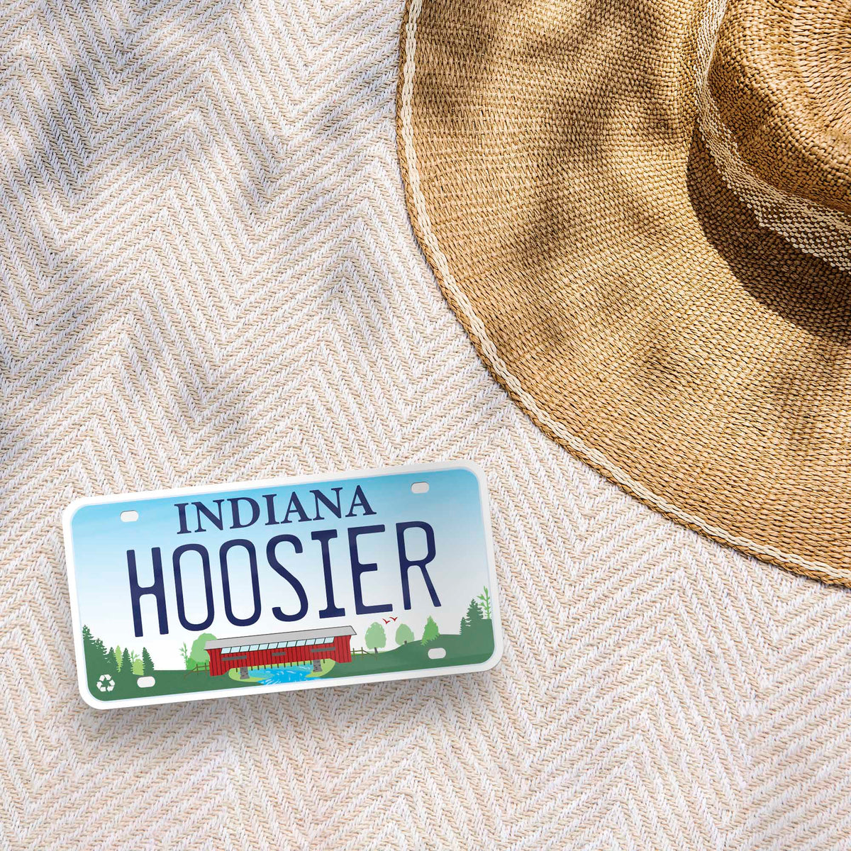 Hoosier Indiana License Plate Sticker – Sentinel Supply