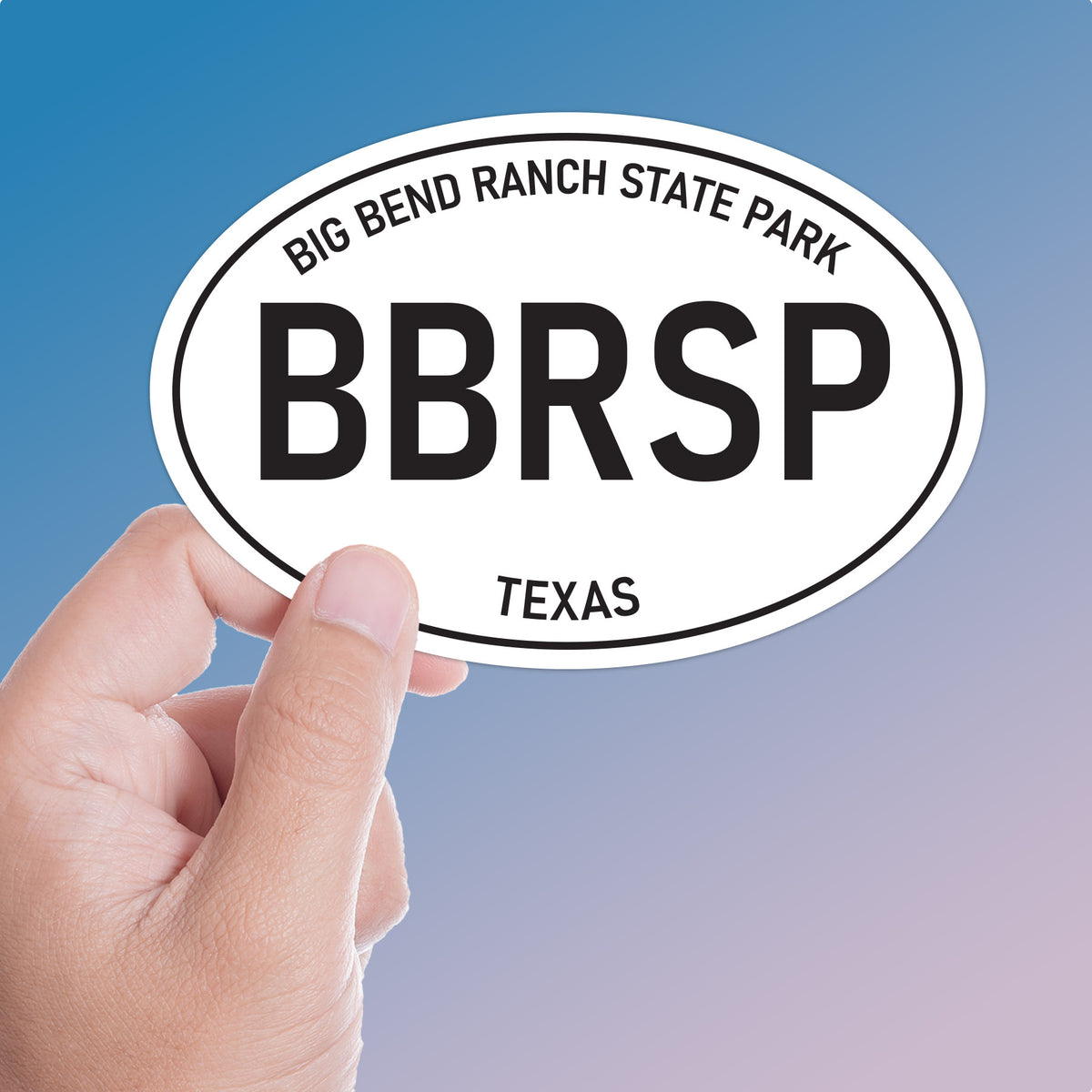 Big Bend Ranch State Park White Oval Decal - Texas Bumper Sticker ...