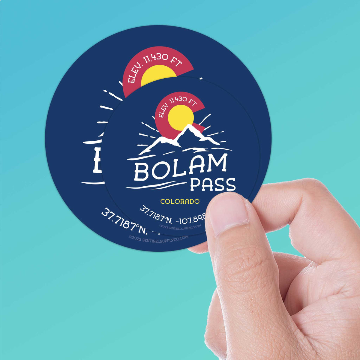 Bolam Pass CO Stickers - Colorado Mountain Pass Decals – Sentinel Supply