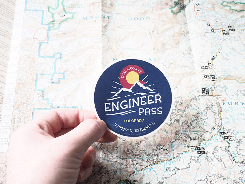 Alpine Loop Decal Set - Engineer Pass & Cinnamon Pass CO – Sentinel Supply