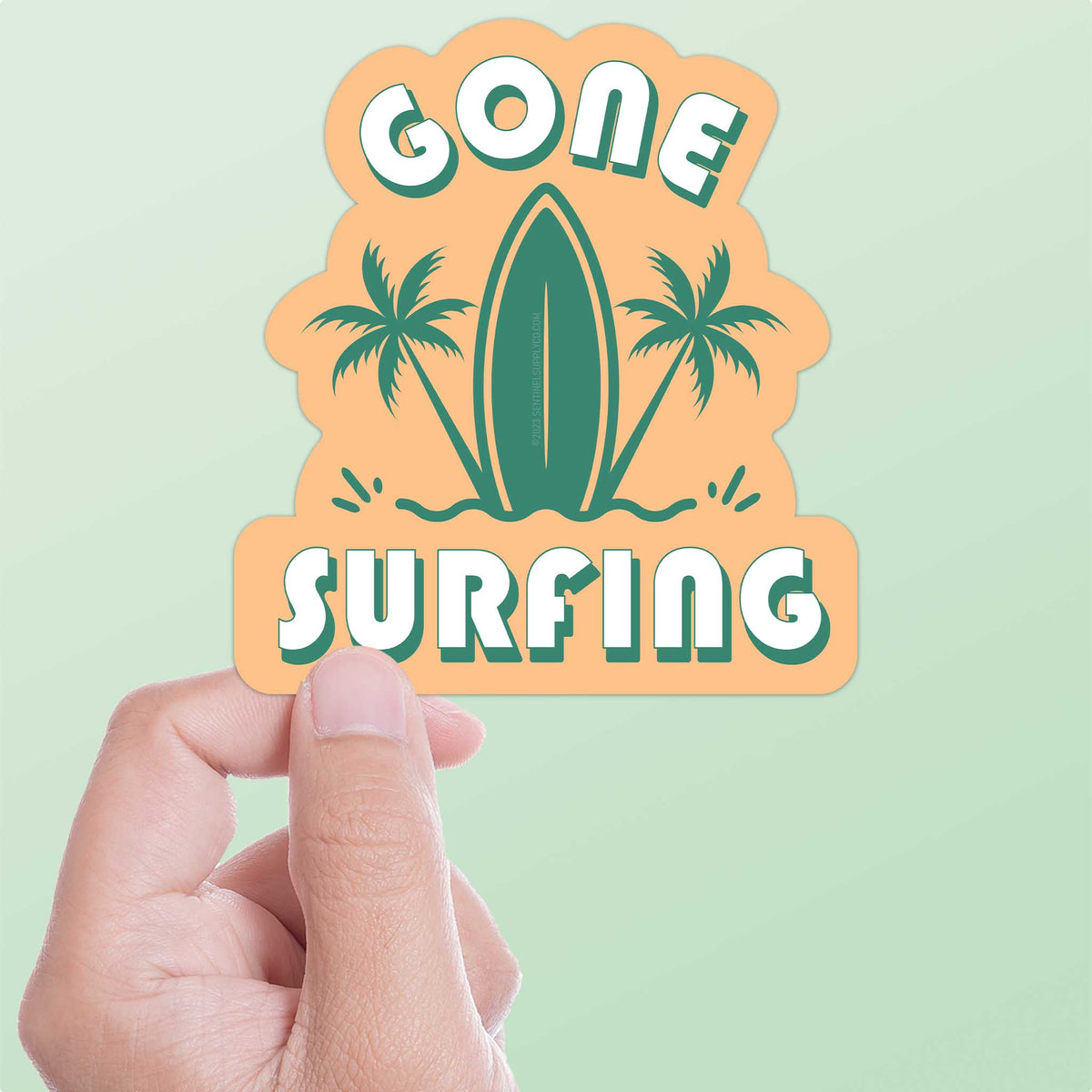Gone Surfing Beach Sticker – Sentinel Supply