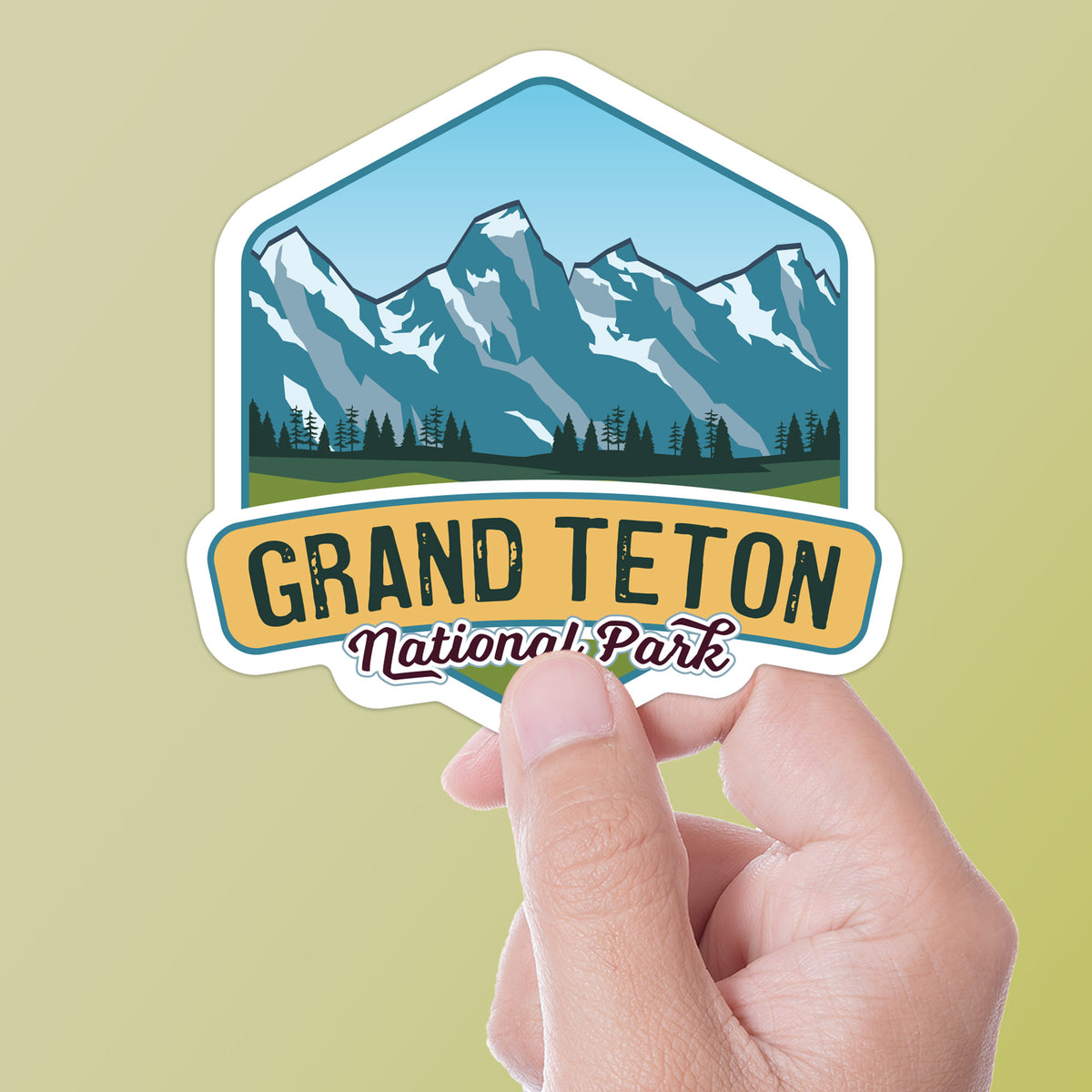 Grand Teton National Park Sticker - Cute Decal for Hydroflask & Tumbler ...