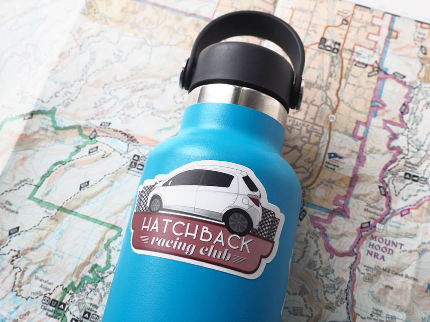 Hatchback Racing Club Funny Compact Car Sticker – Sentinel Supply