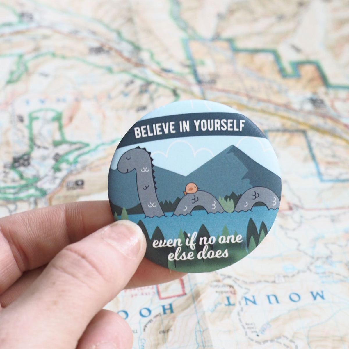 Believe Loch Ness Monster Refrigerator Magnet - Scotland Gift Magnet ...