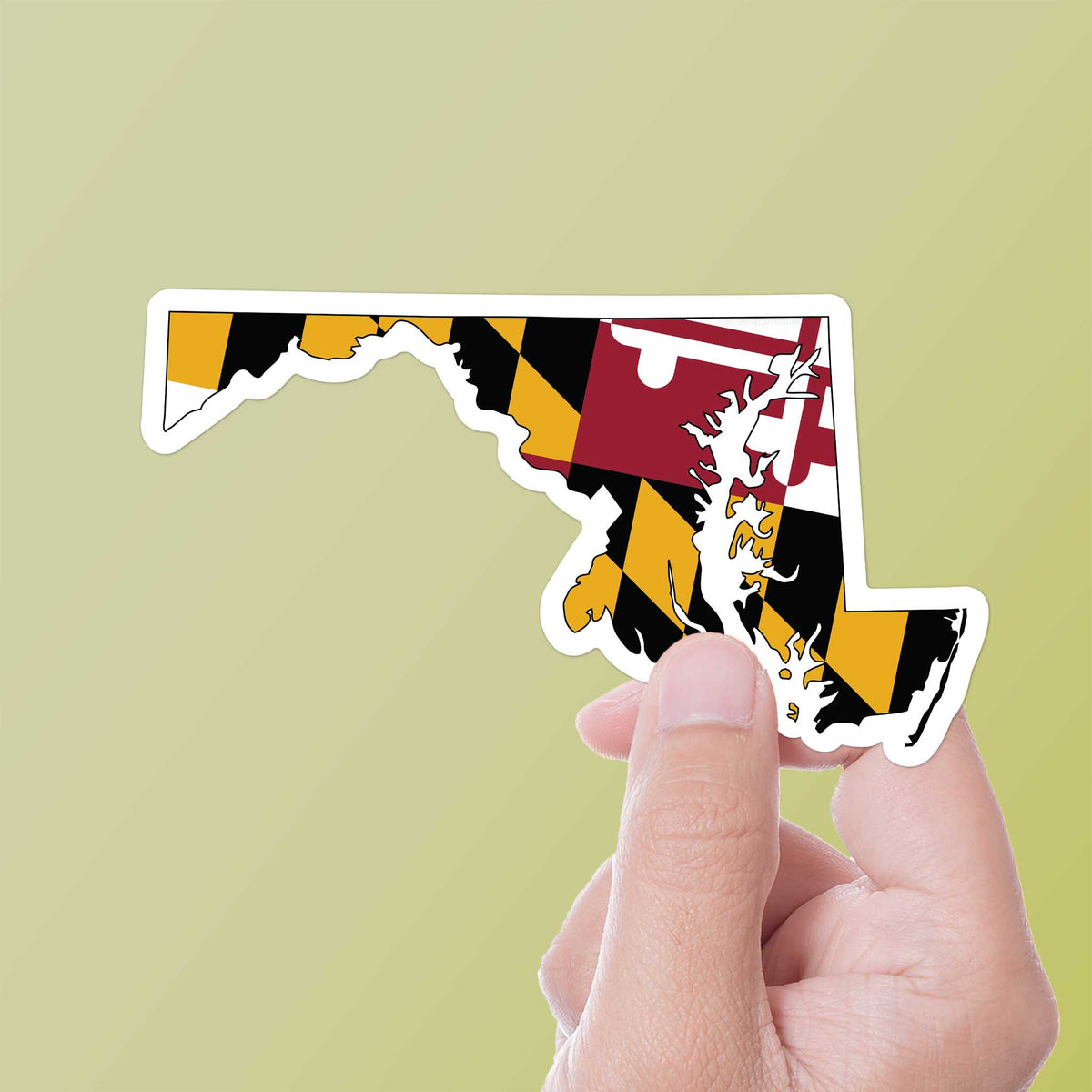 Maryland Flag Bumper Sticker - Baltimore MD Decal for Laptop & Tumbler ...