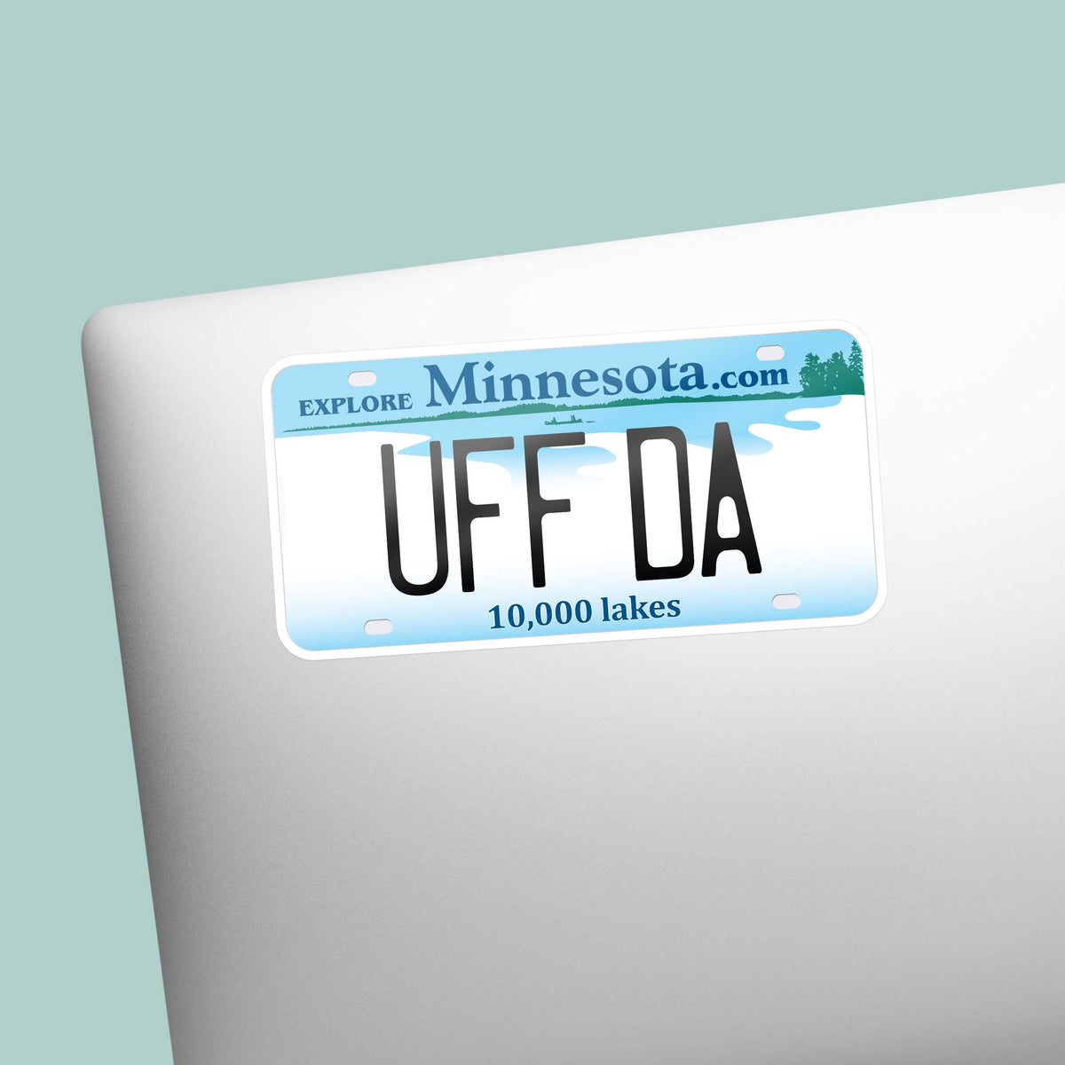 Uff Da Minnesota License Bumper Sticker – Sentinel Supply