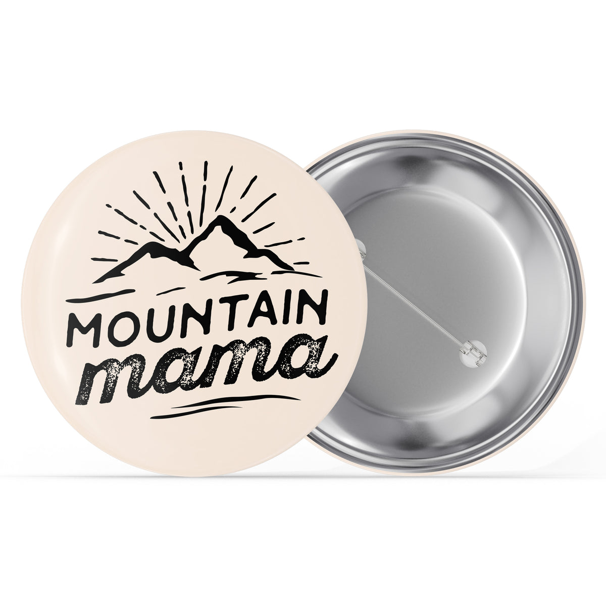 Mountain Mama Pins, 1.5" Pink - Cute Nature Pinback Buttons – Sentinel ...