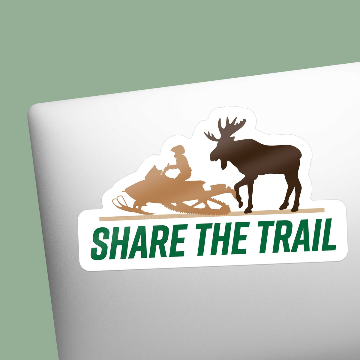 Share the Trail Moose Snowmobile Bumper Sticker – Sentinel Supply