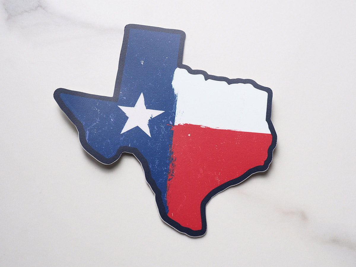 Texas Flag Bumper Sticker, Lone Star Decal – Sentinel Supply