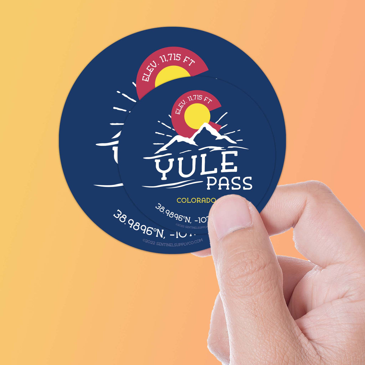 Yule Pass CO Stickers - Colorado Mountain Pass Decals – Sentinel Supply