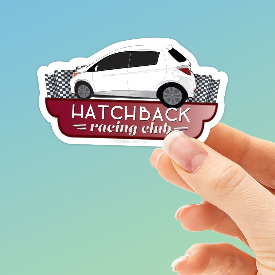 Hatchback Racing Club Funny Compact Car Sticker – Sentinel Supply
